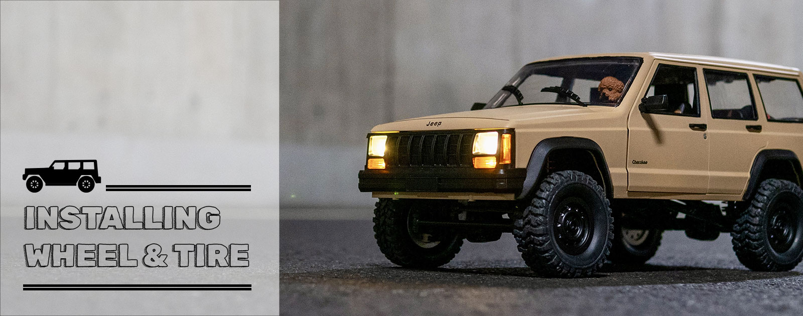 DEERC MN-78をWPLホイール & タイヤに交換 | WdwCブログ - スケールクローラーラジコン（DEERC）のカスタムや遊び方